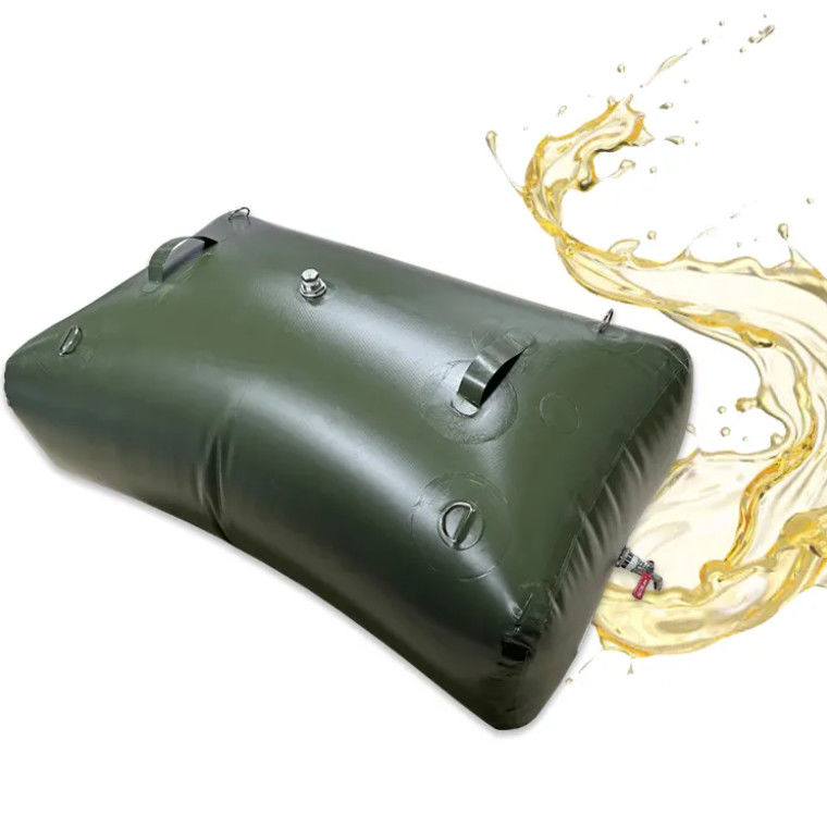 PVC / TPU Coated Fabric Flexible Oil Tank For Gasoline Diesel Storage ...